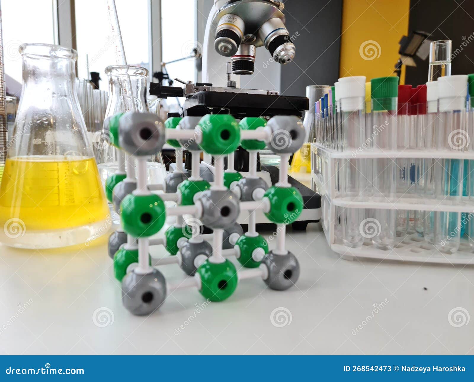 Plastic Molecule Structure Modeling Kit Royalty-Free Stock Photo ...