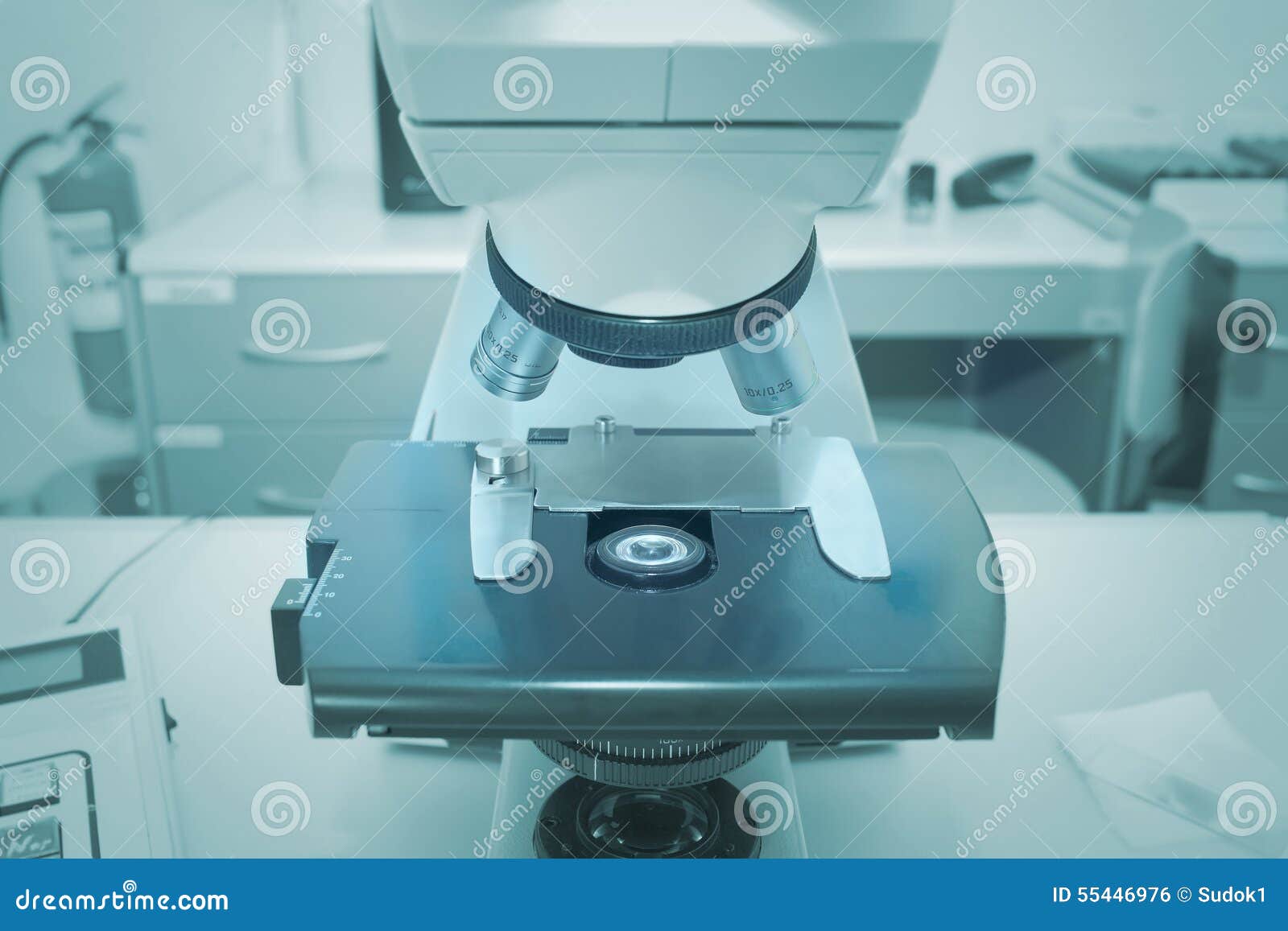 Microscope in a Medical Laboratory Stock Photo - Image of cell ...