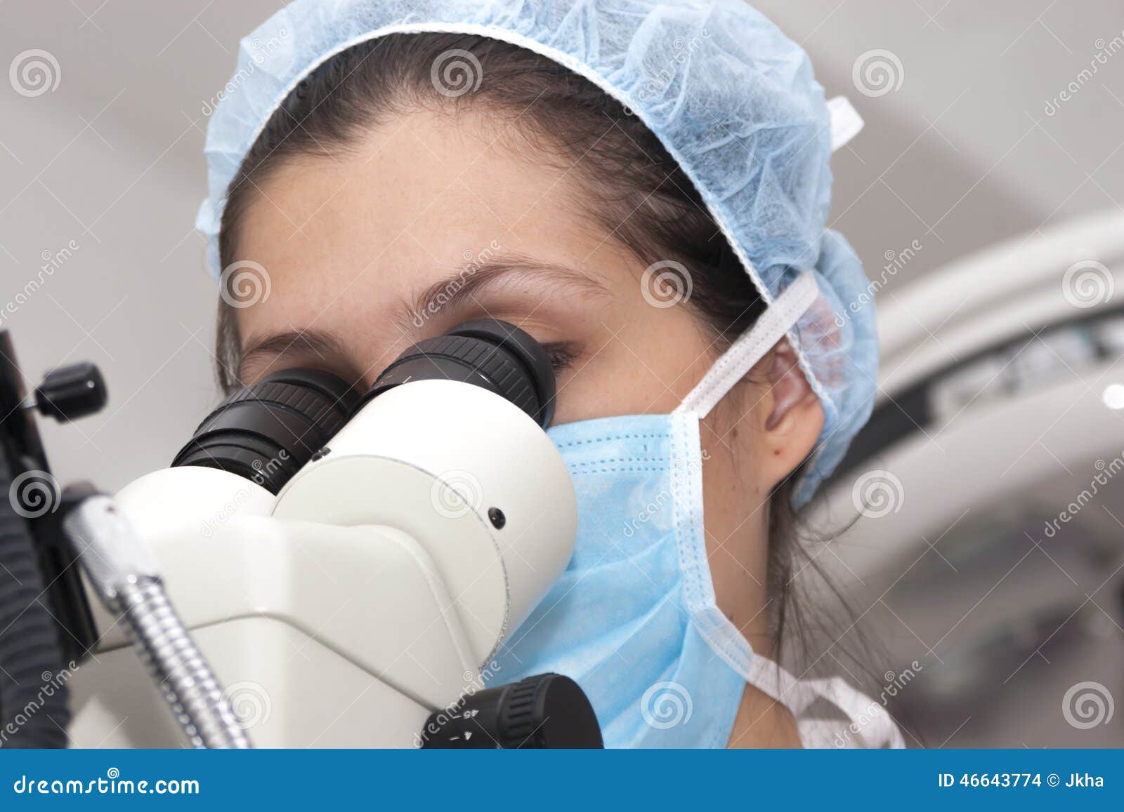 At the microscope stock photo. Image of healthcare, clinic - 46643774