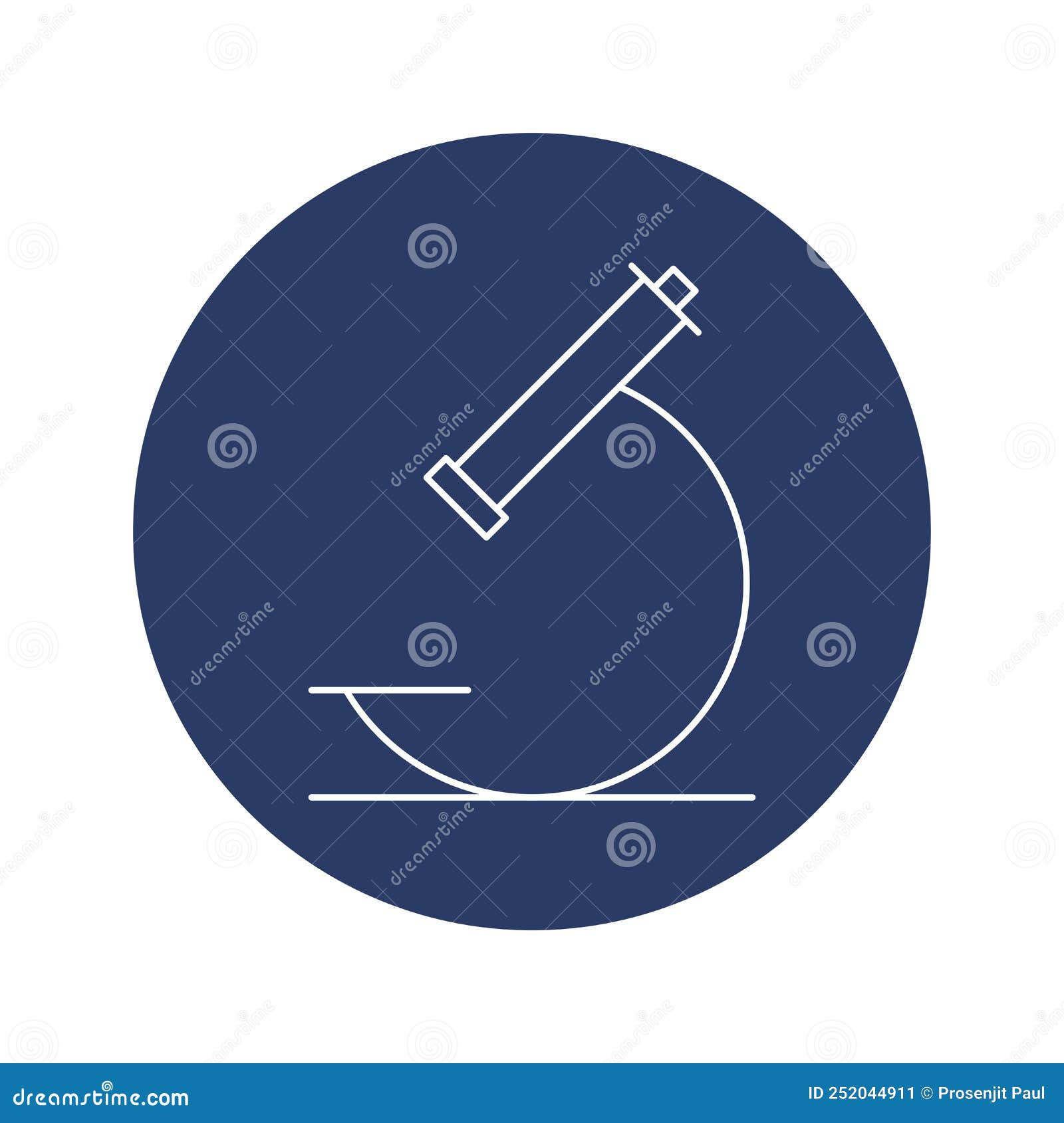 Microscope Medical Scientific Symbol Icon Stock Vector - Illustration ...
