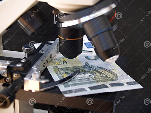 Microscope and money stock image. Image of paper, world - 72046427