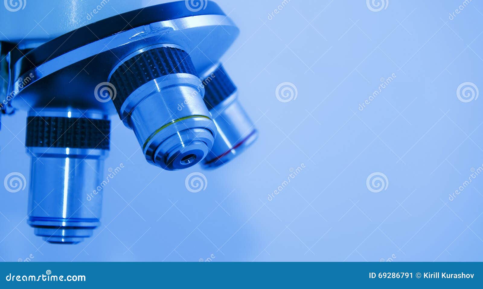 Microscope objectives stock image. Image of microbiology - 69286791
