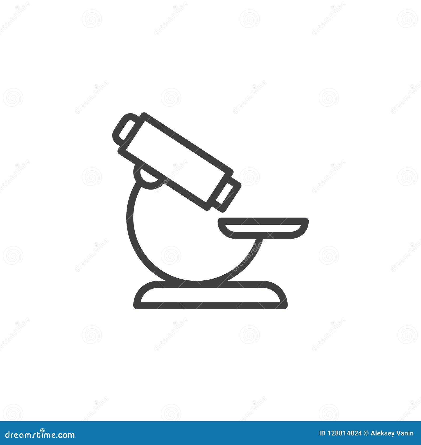 Microscope Outline Icon. Element Of Simple Education Icon For Mobile ...