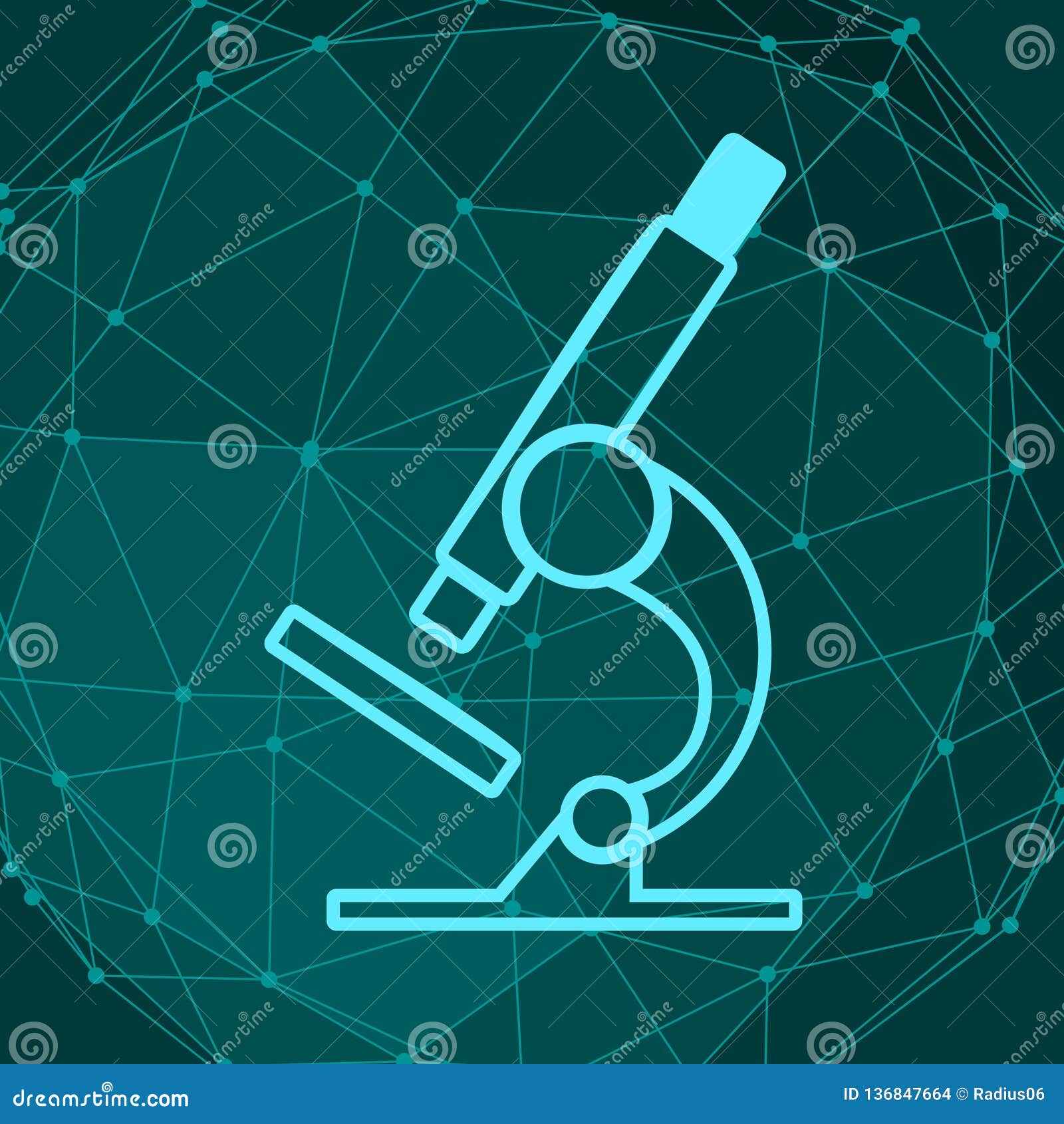 Microscope outline icon stock vector. Illustration of microbiology ...