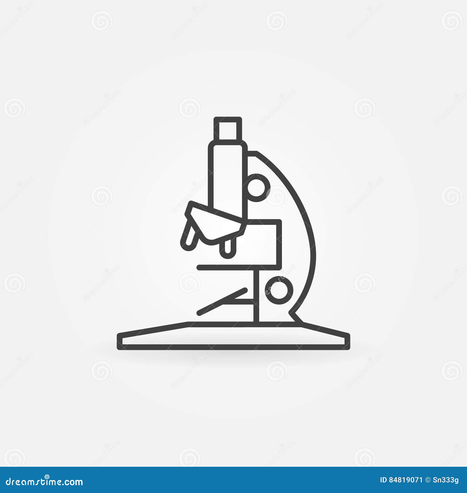 Microscope outline icon stock vector. Illustration of element - 84819071