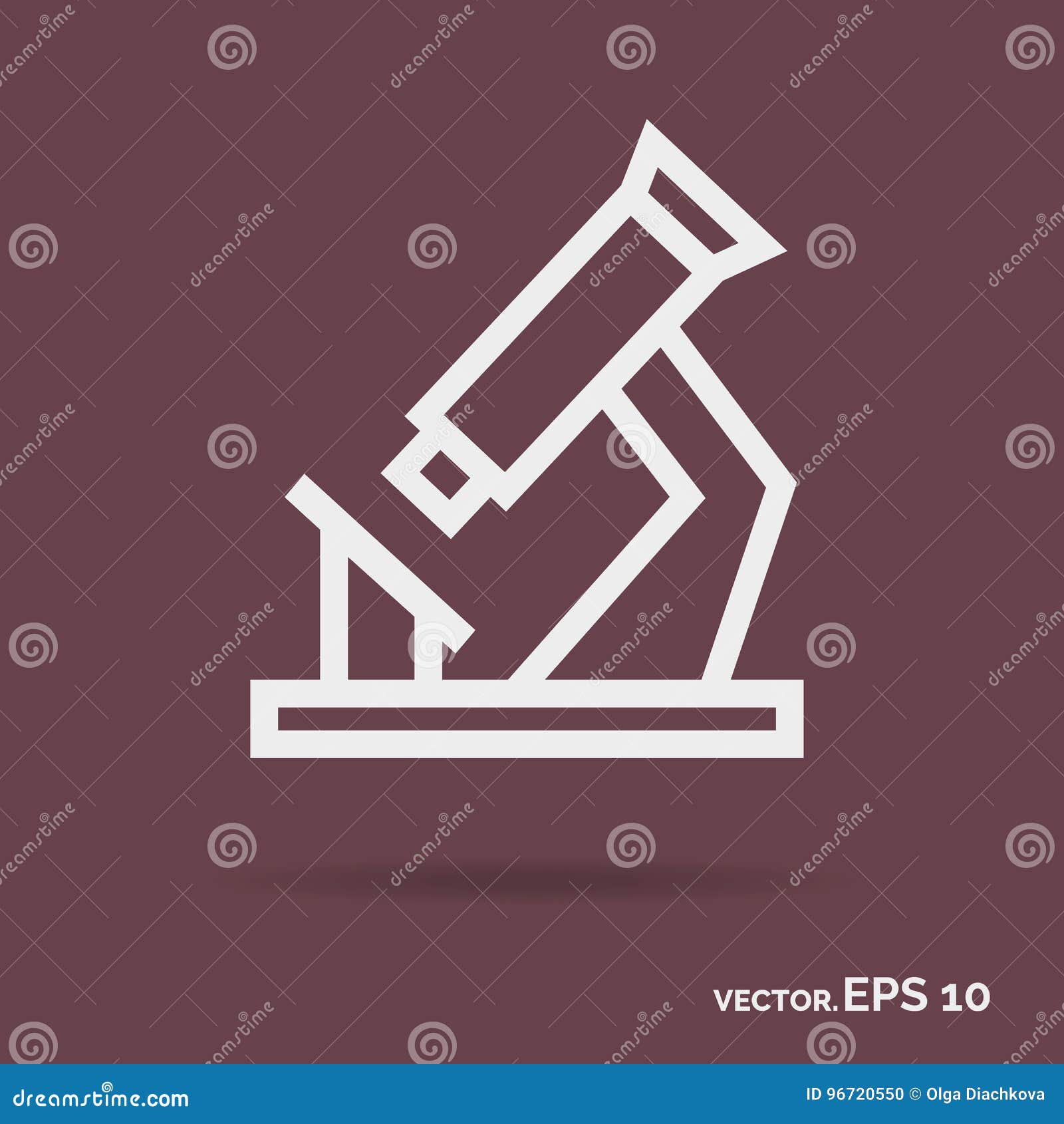 Microscope Outline Icon Vector Illustration | CartoonDealer.com #128814824