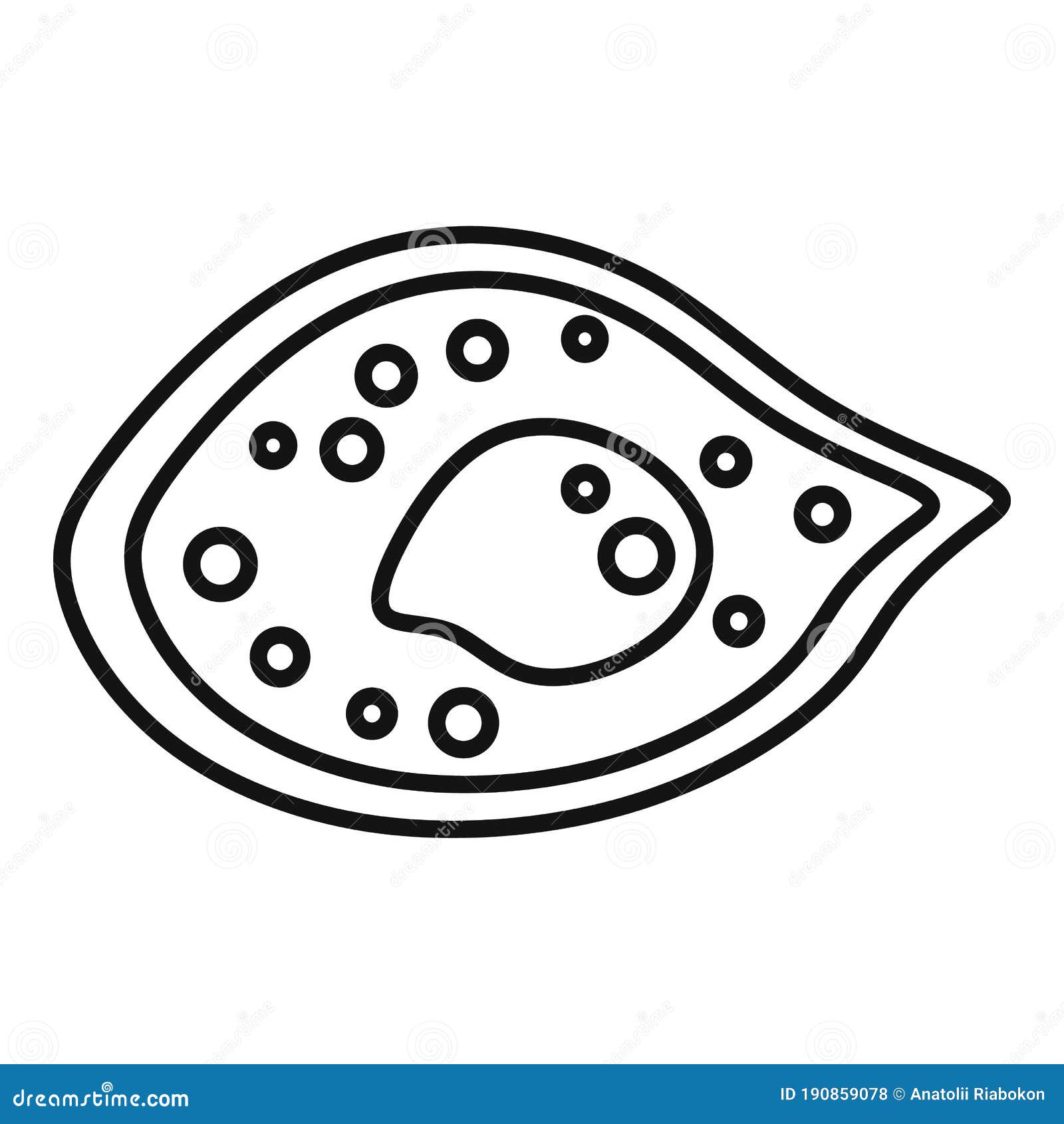 Microscope Parasite Icon, Outline Style Stock Vector - Illustration of ...