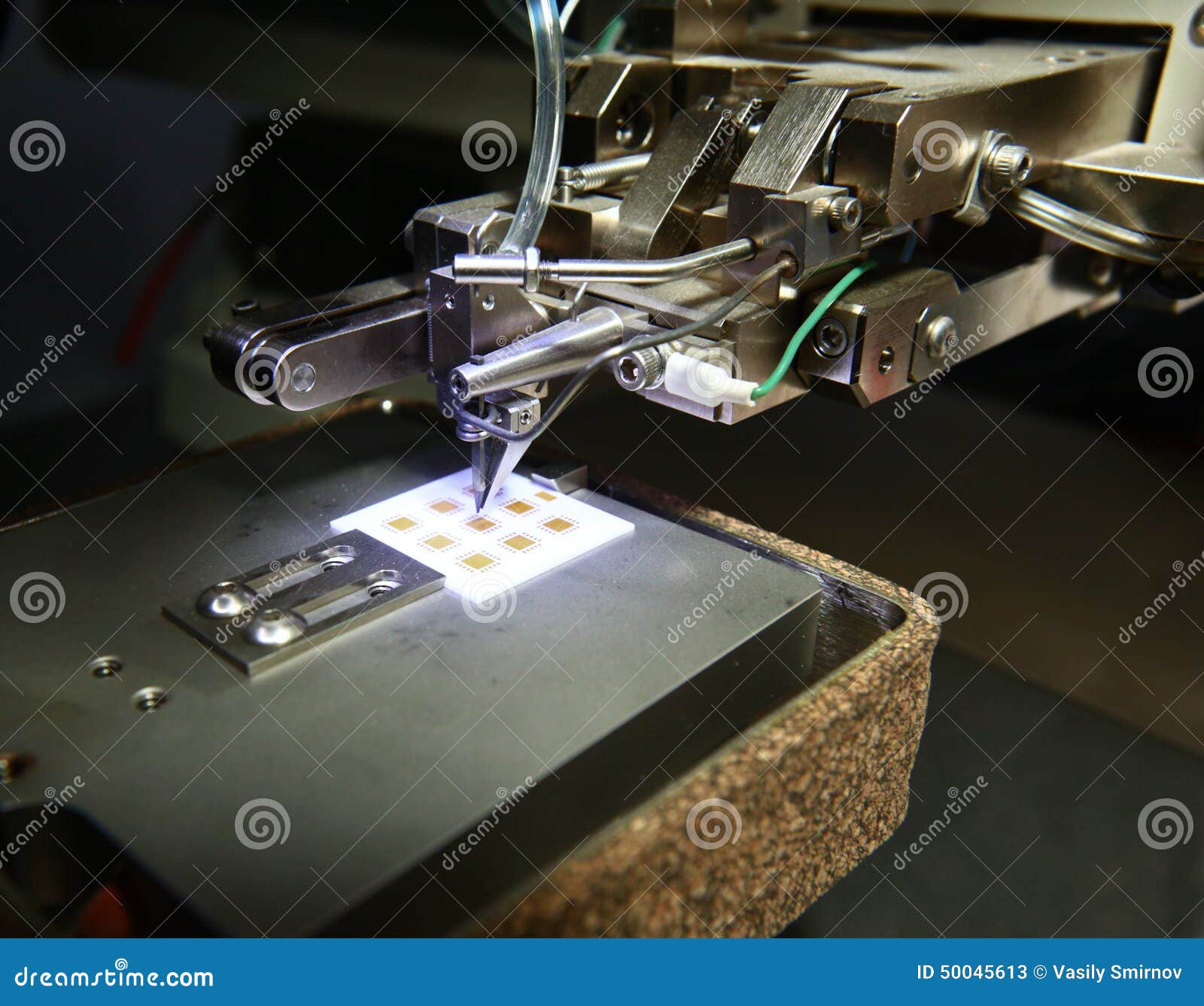 Microscope and PCB stock image. Image of machine, lens - 50045613