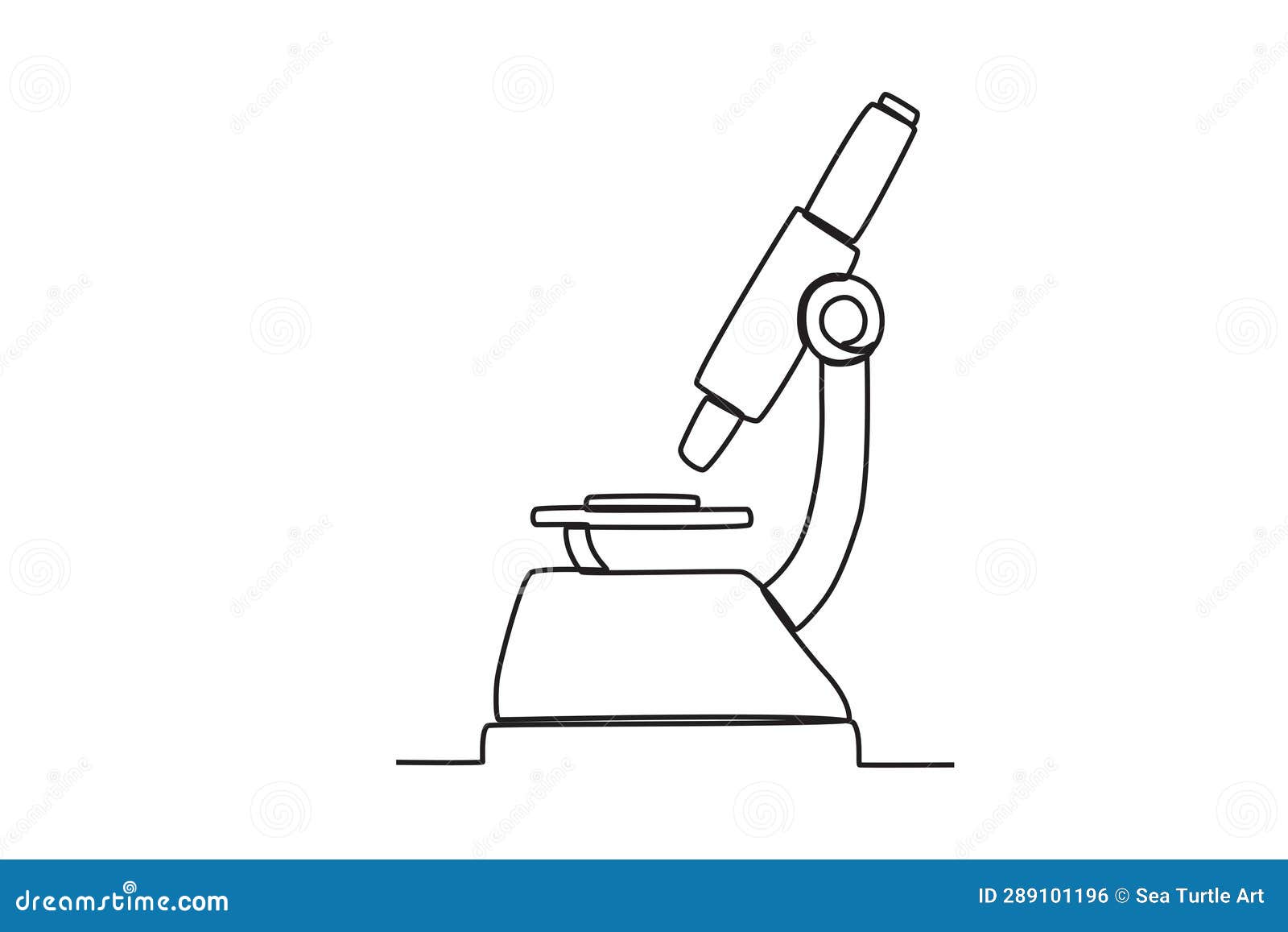 A microscope for research stock vector. Illustration of scientific ...
