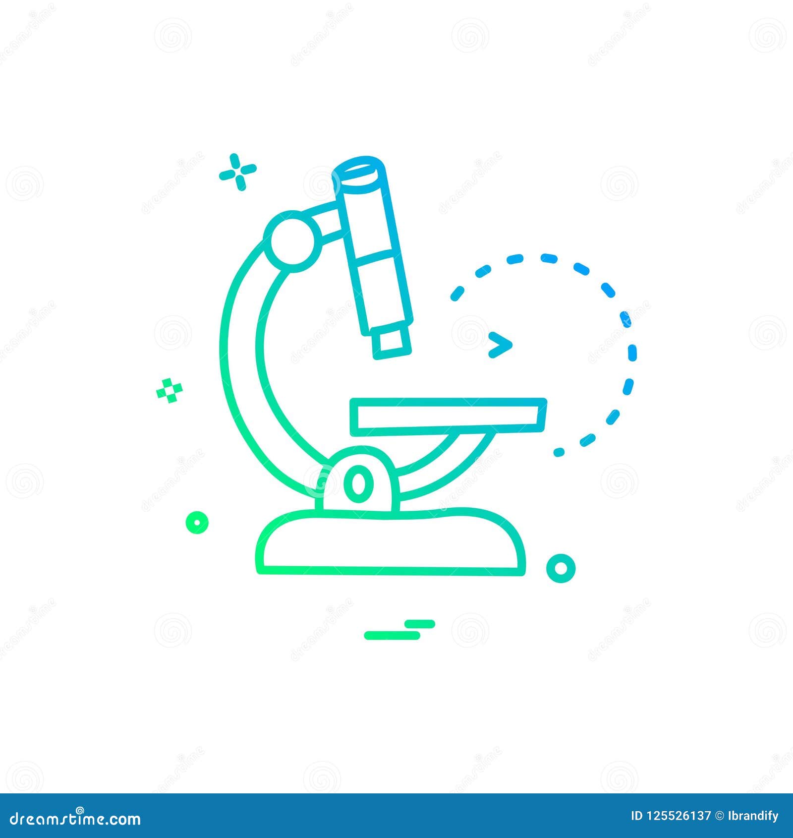 Microscope Science Icon Vector Design Stock Vector - Illustration of ...