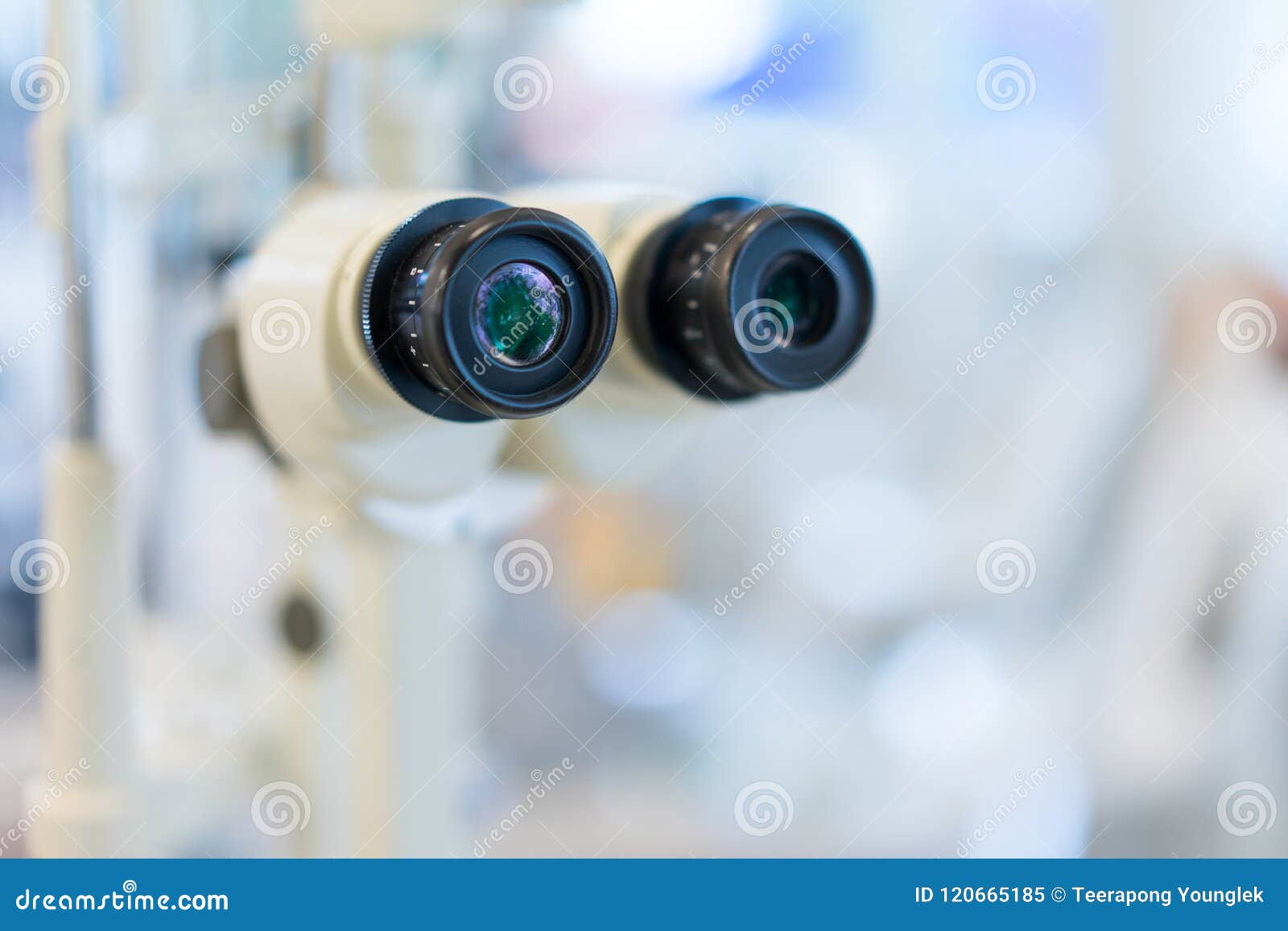 Microscope in a Science Lab To Find Something New for the Future Stock ...