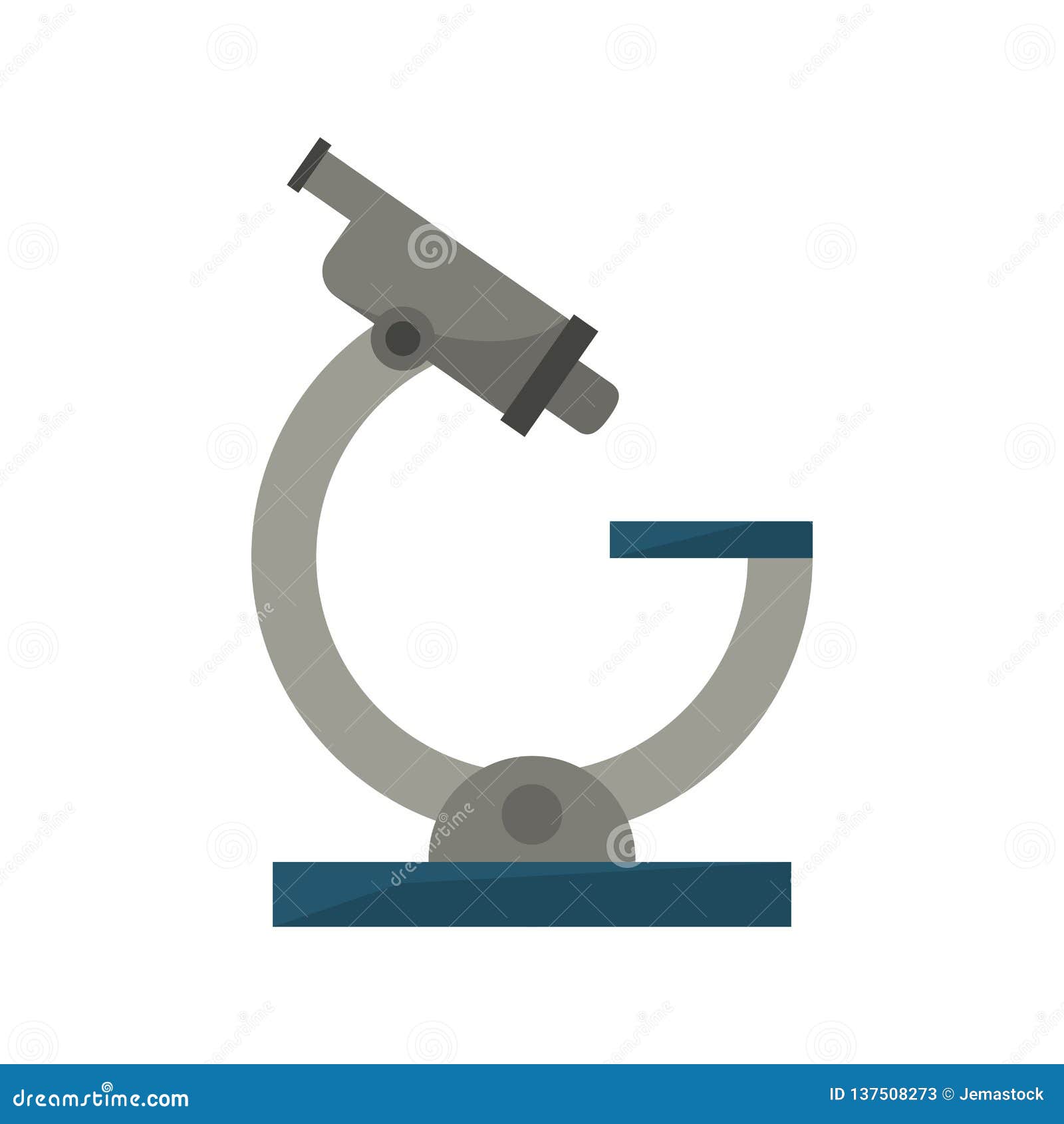 Microscope Science Symbol Isolated Stock Vector - Illustration of ...