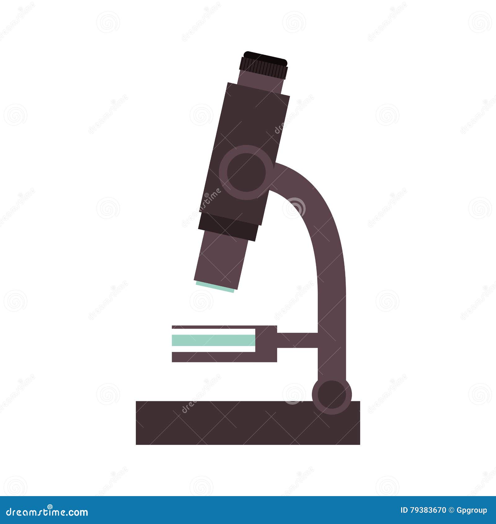 Microscope science tool stock vector. Illustration of doctor - 79383670