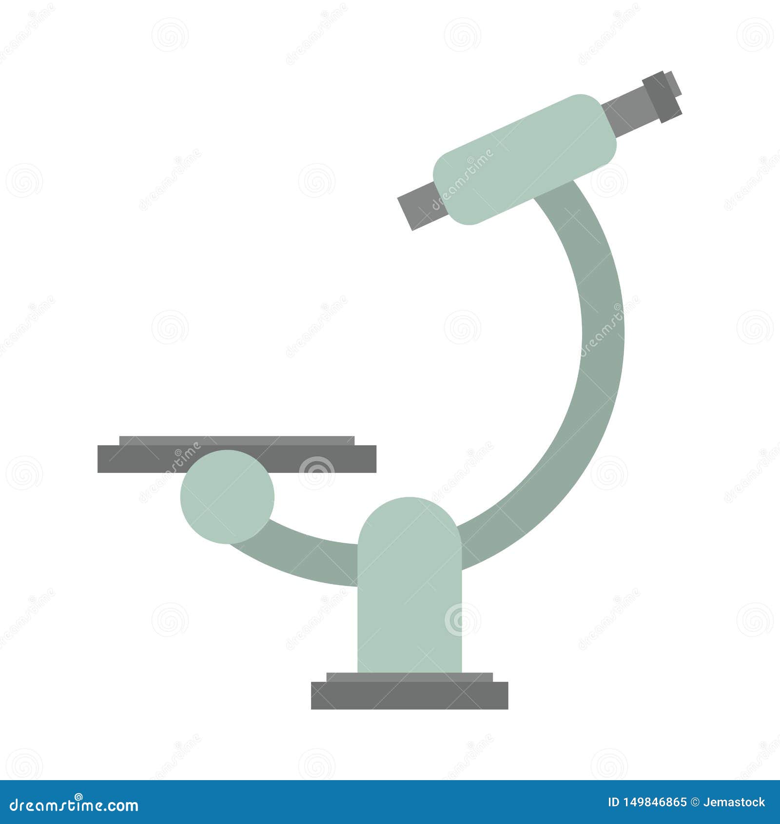 Microscope Scientific Tool Isolated Symbol Stock Vector - Illustration ...