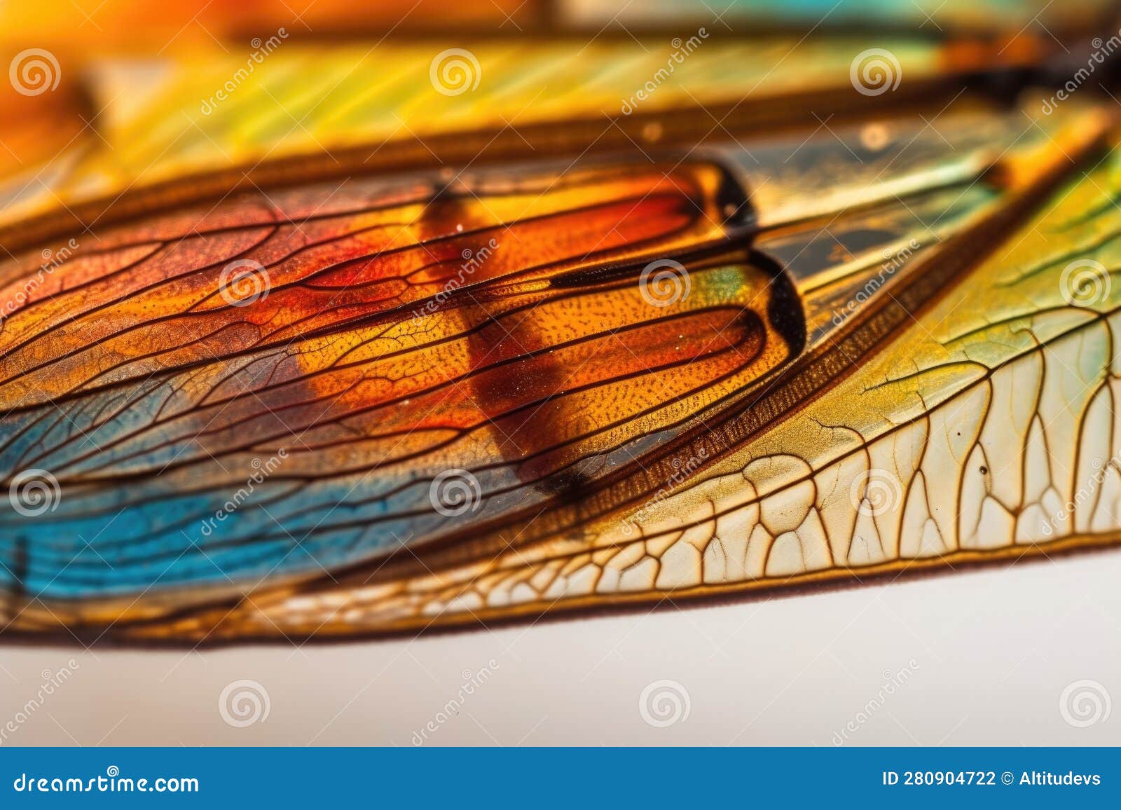 Microscope Slide with Detailed View of Insect Wing Stock Photo - Image ...