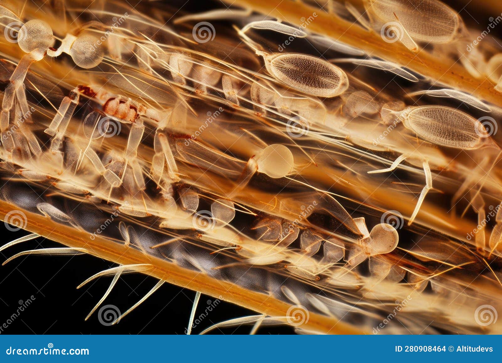 Microscope, With A Magnified Image Of A Cell Or Molecule Stock Photo ...