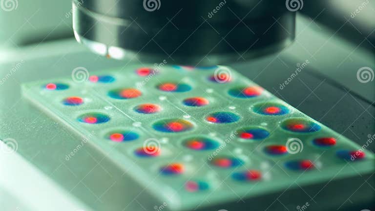 A Microscope Slide Showcasing the Luminescent Properties of Quantum ...