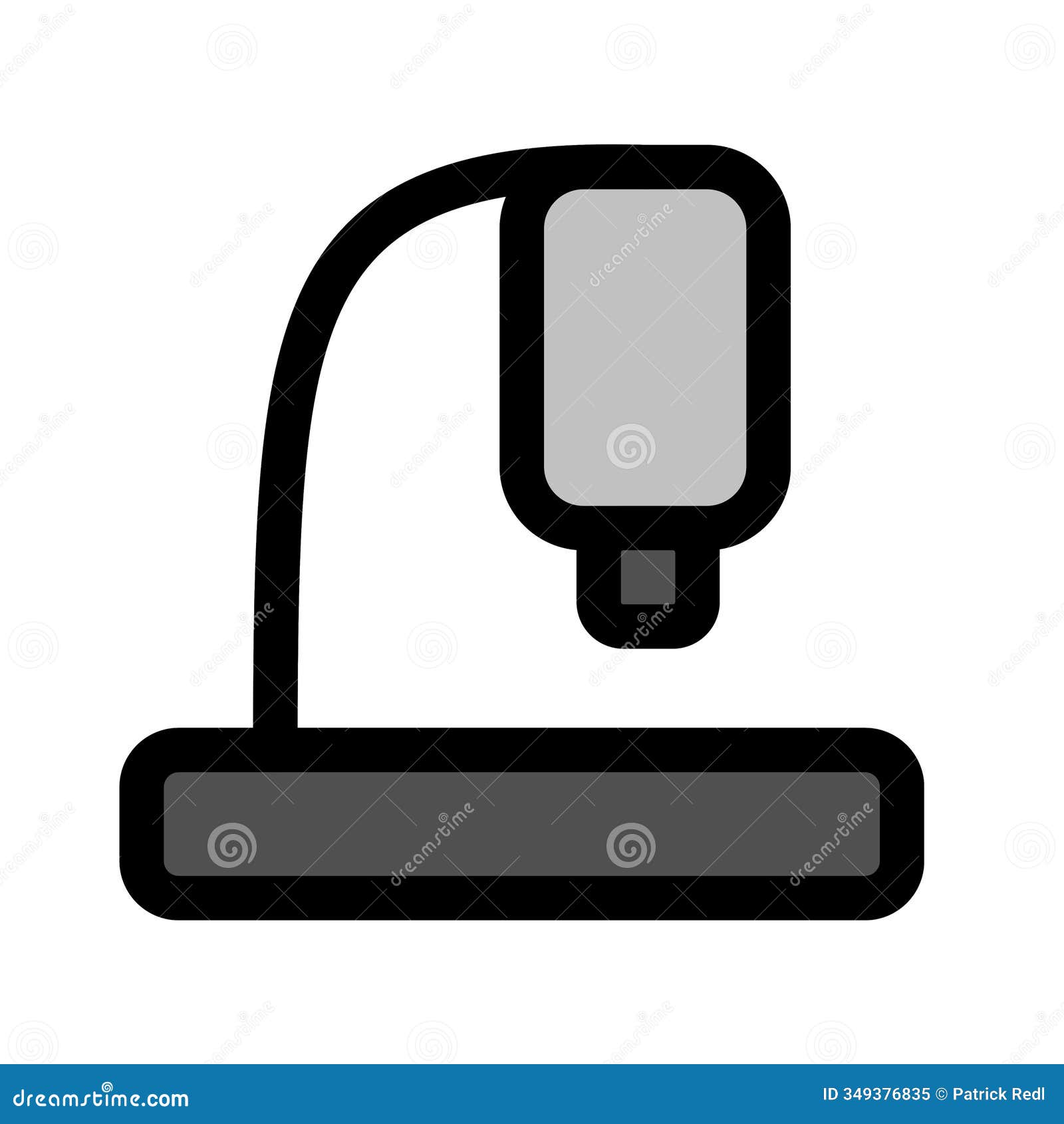 Microscope Symbol - Modern Education or Office Icon Symbol Stock ...