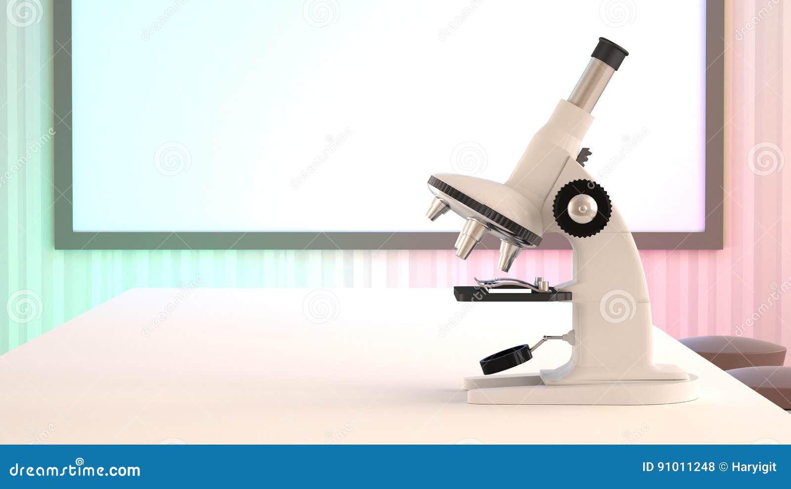 Microscope on the table. stock photo. Image of molecular - 91011248