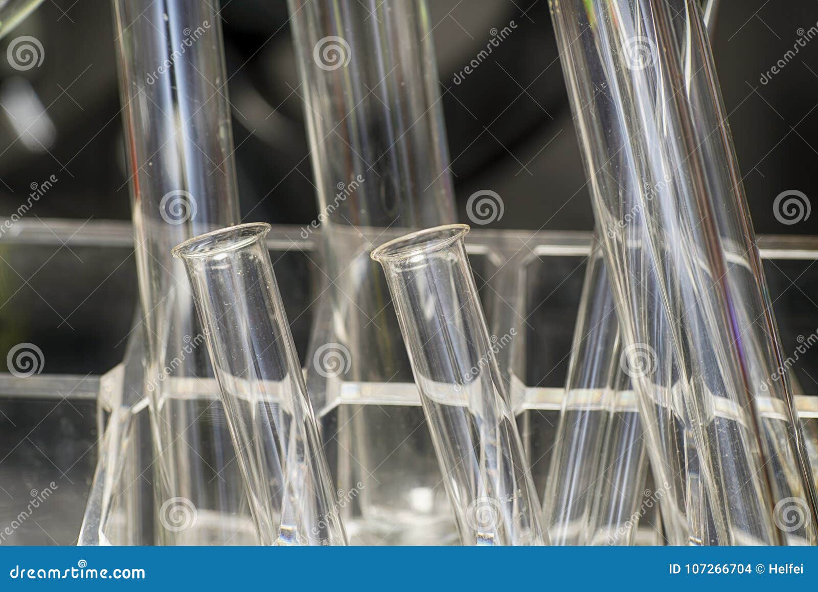 Microscope and Test Tubes Photographed Stock Photo - Image of former ...
