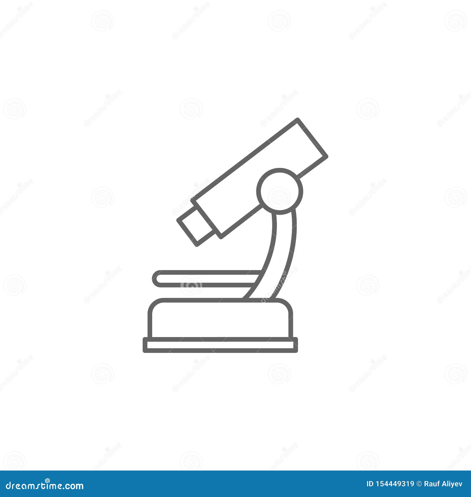 Microscope Tool Icon Vector Sign And Symbol Isolated On White ...