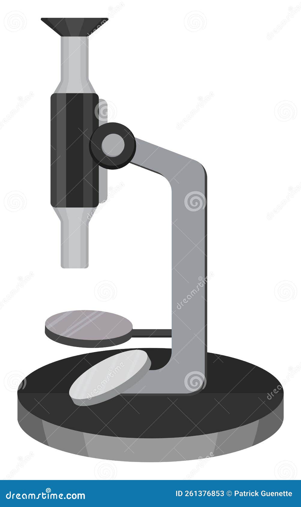 Microscope tool, icon stock vector. Illustration of vector - 261376853