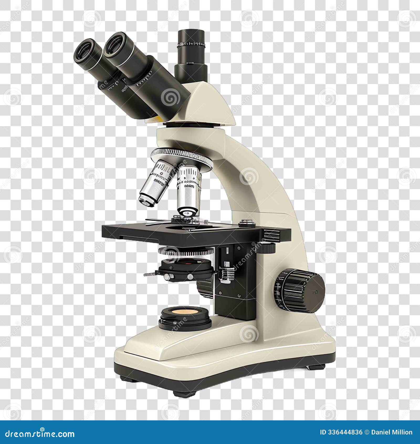 Microscope Transparent Background Realistic Element Stock Photography ...
