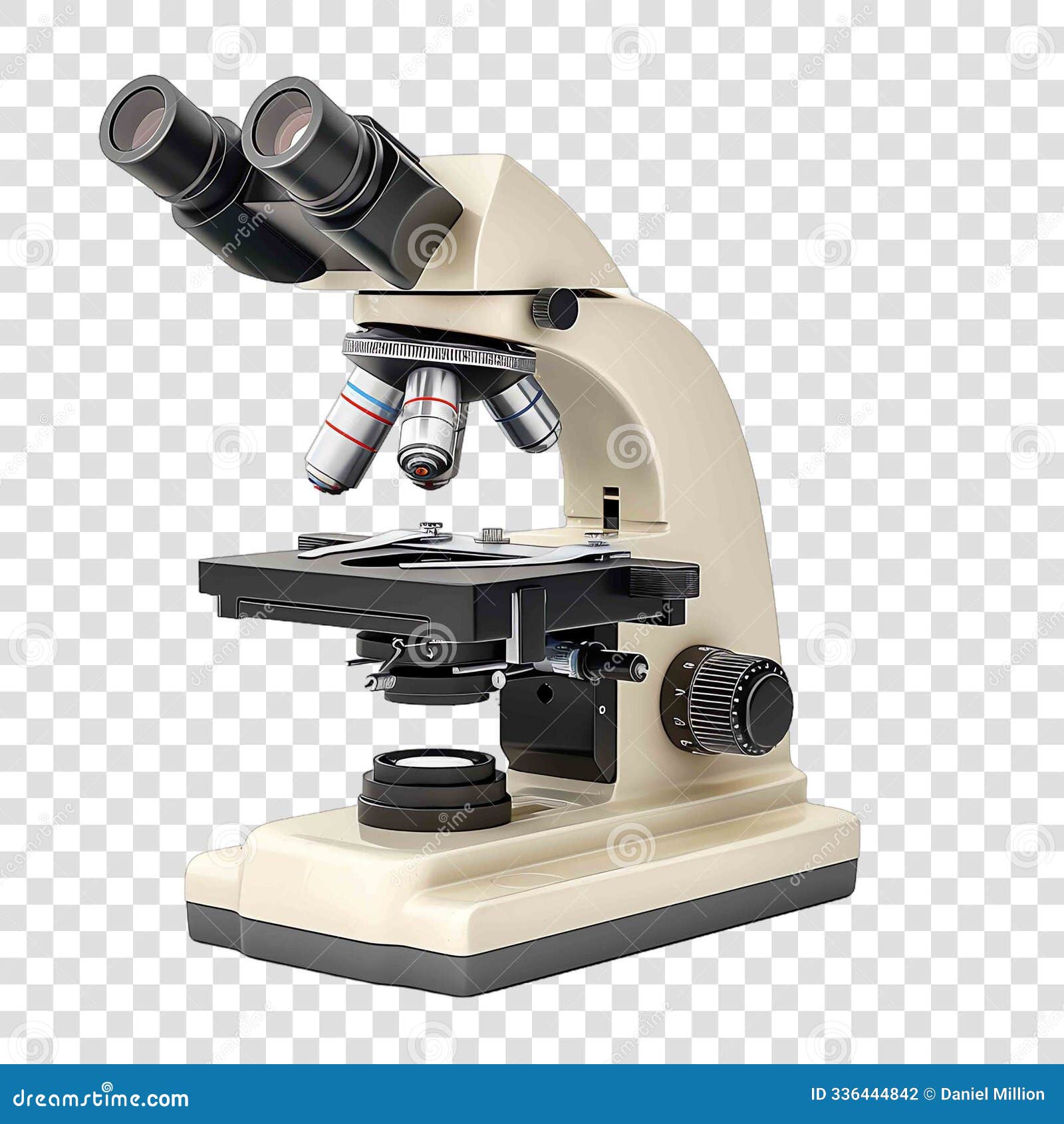 Microscope Transparent Background Realistic Element Stock Photography ...