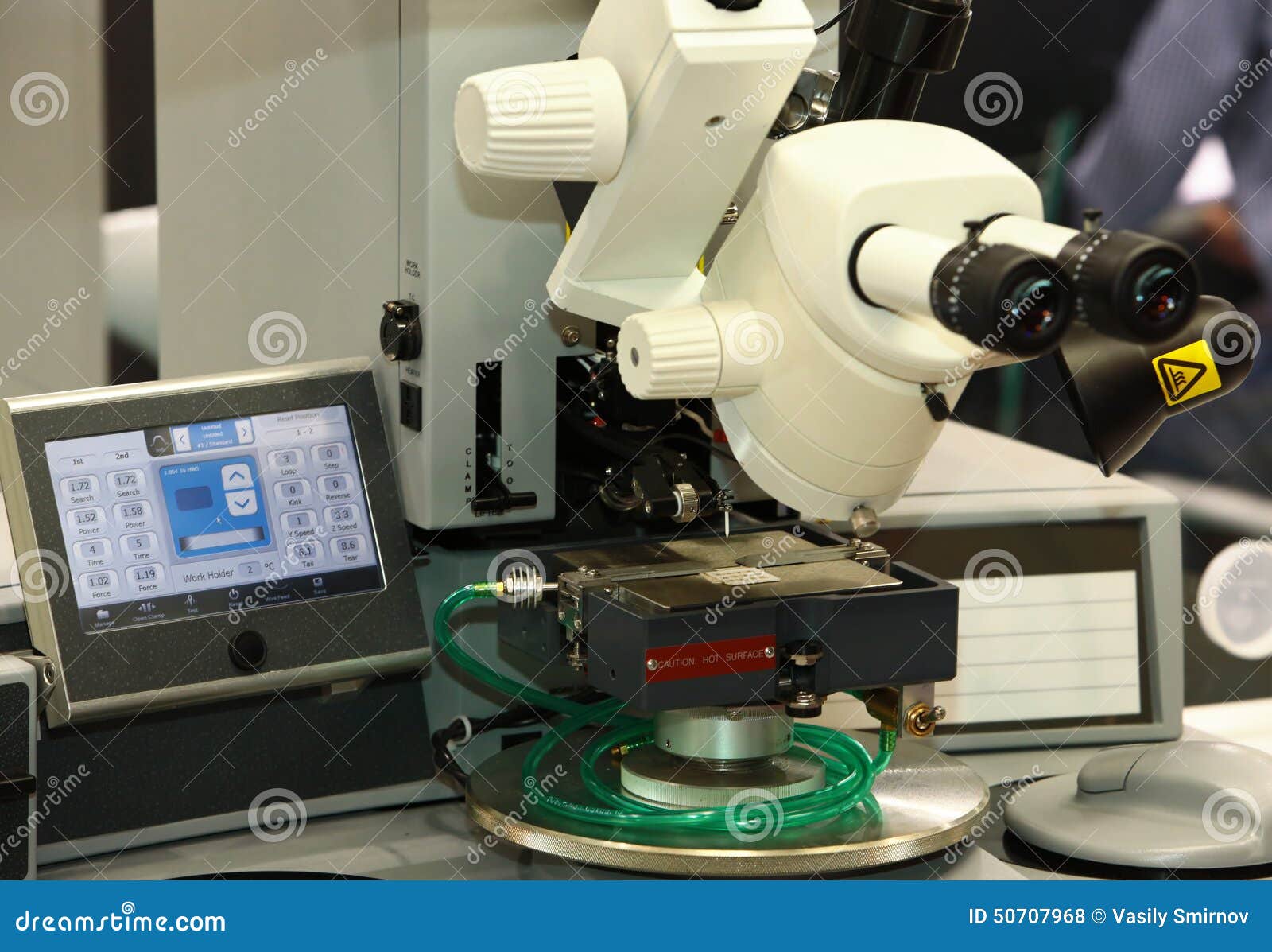 Microscope is Used To Control Chip Stock Photo - Image of industry ...