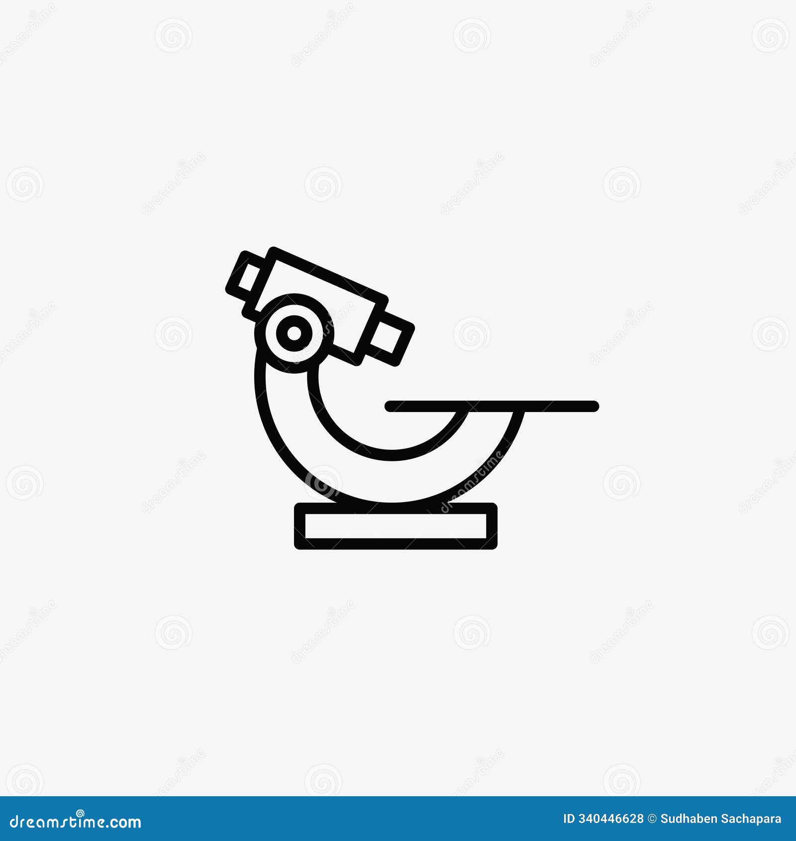 Microscope Vector Illustration Symbol | CartoonDealer.com #152280490