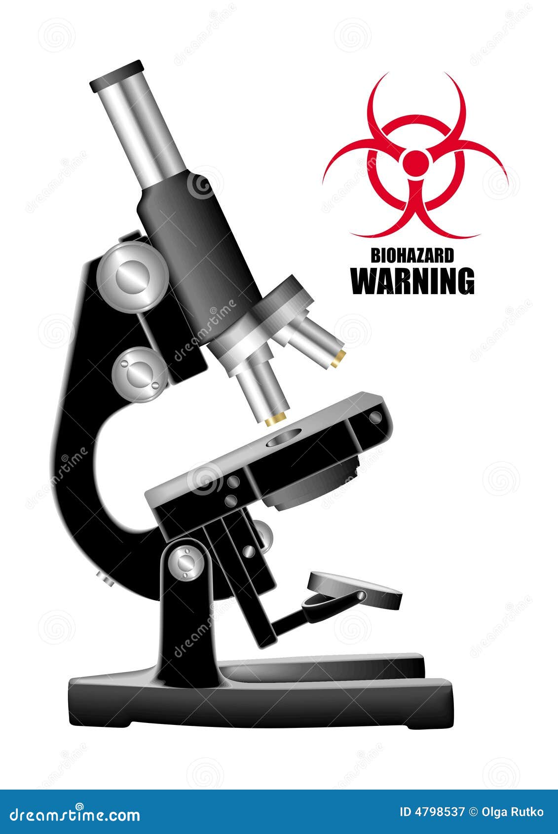 Microscope vector stock vector. Illustration of analyzing - 4798537