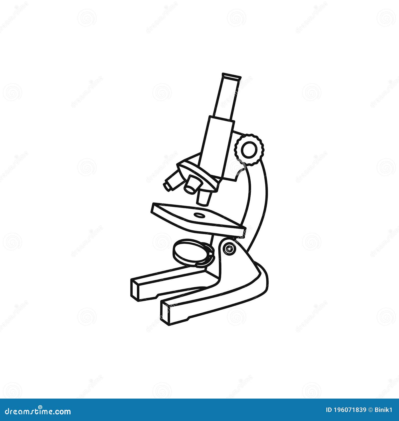 Microscope Vector Icon. Chemistry Symbol. Stock Vector - Illustration ...