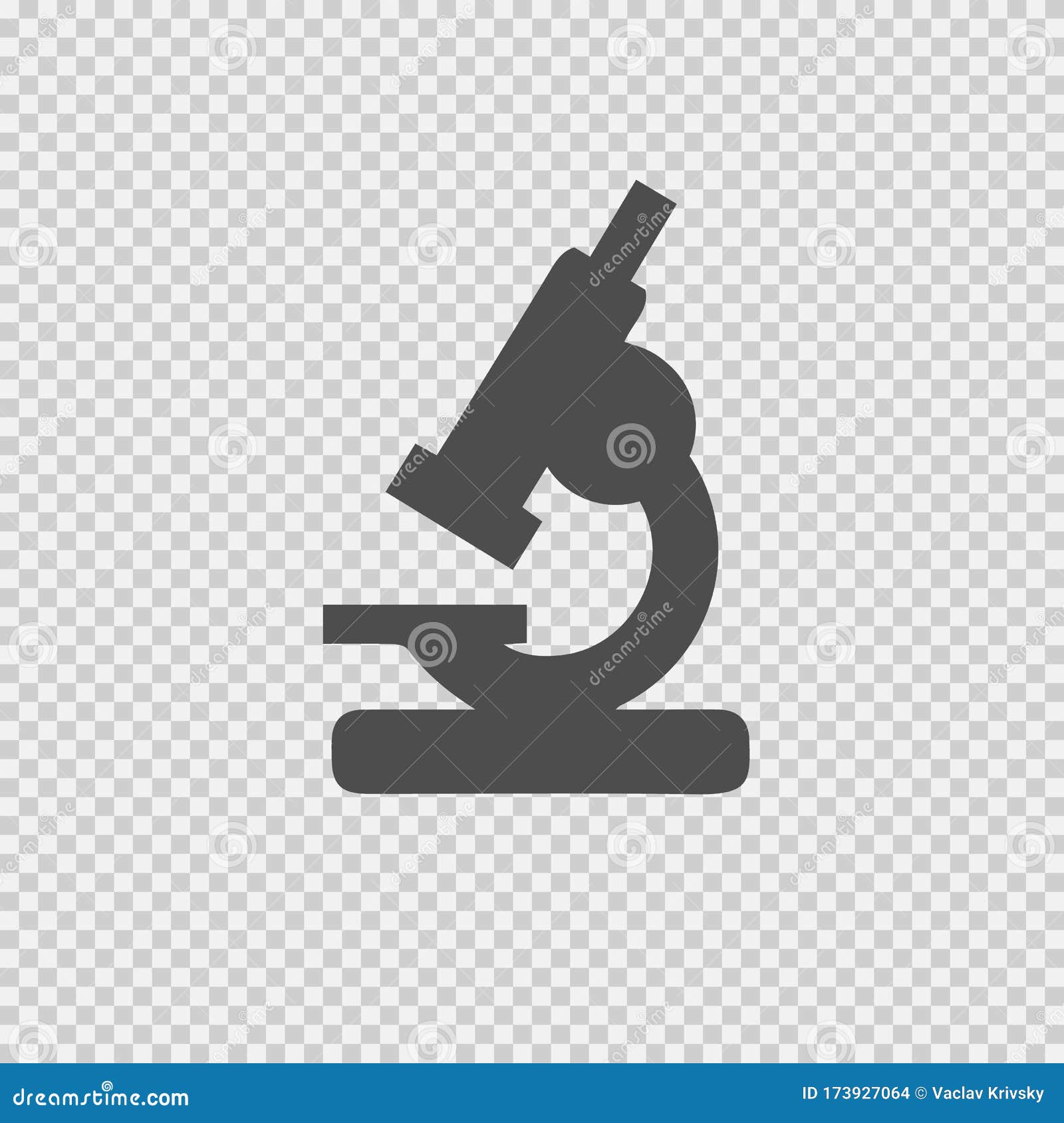 Microscope Vector Icon EPS 10. Lab Simple Isolated Symbol Stock Vector ...