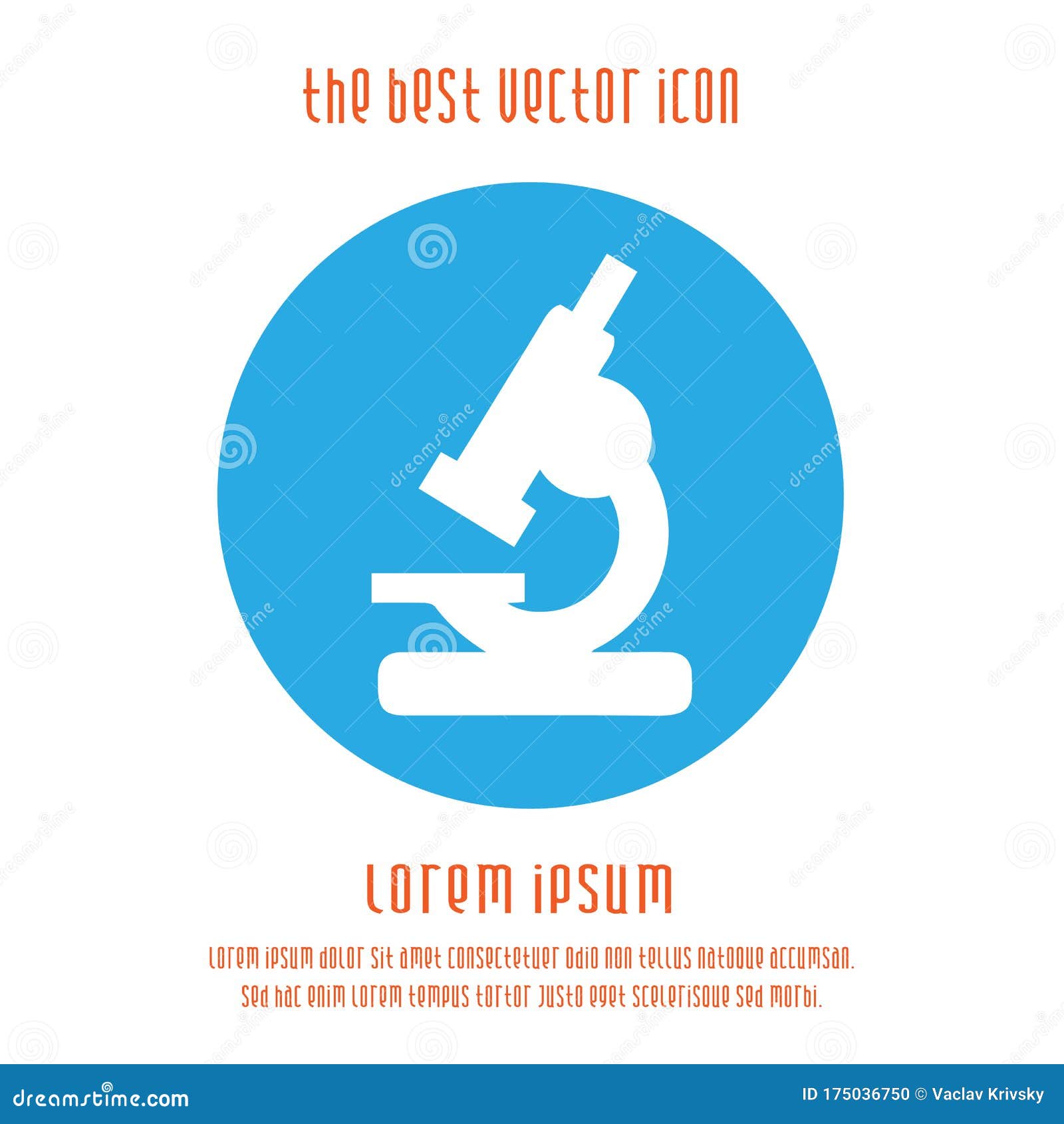 Microscope Vector Icon EPS 10. Lab Simple Isolated Symbol Stock Vector ...
