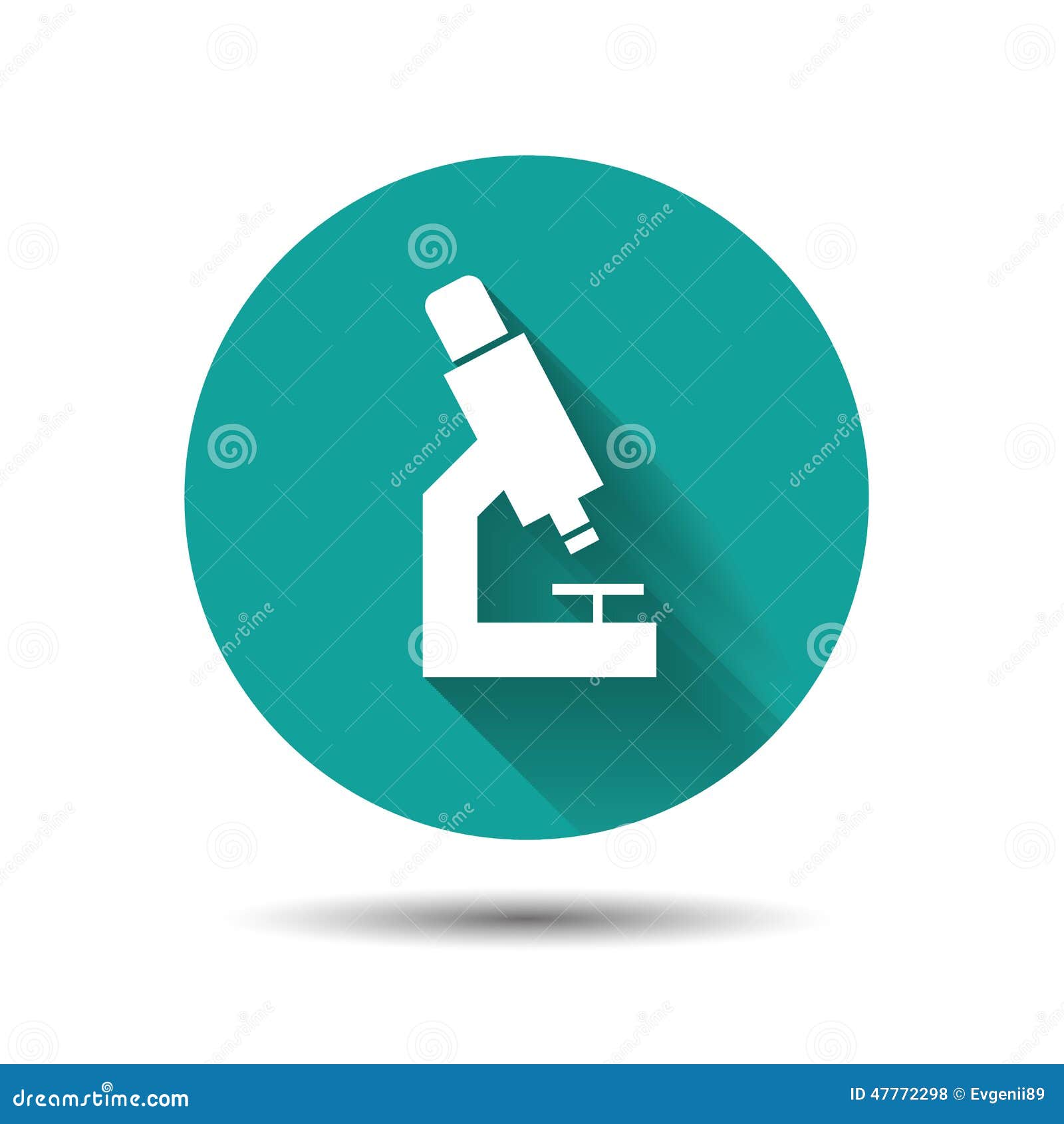 Microscope Vector Icon Flat Illustraton with Stock Vector ...