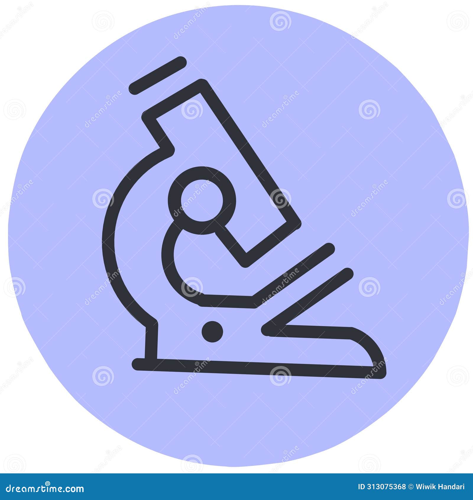 Microscope Vector Icon. Health Safe Certificate Microscope Label Stock ...