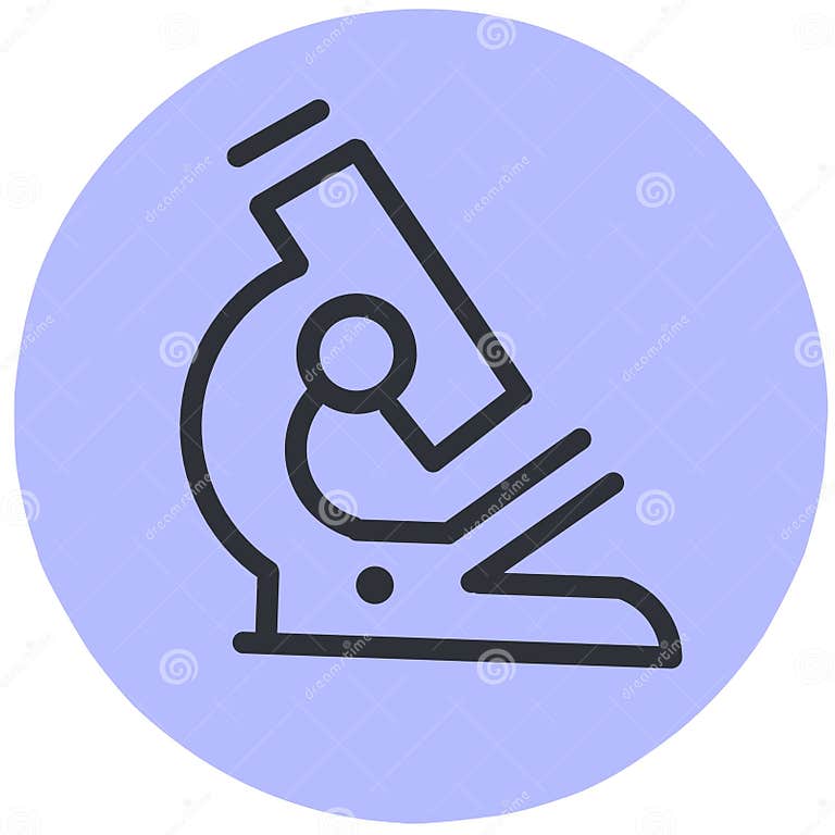 Microscope Vector Icon. Health Safe Certificate Microscope Label Stock ...