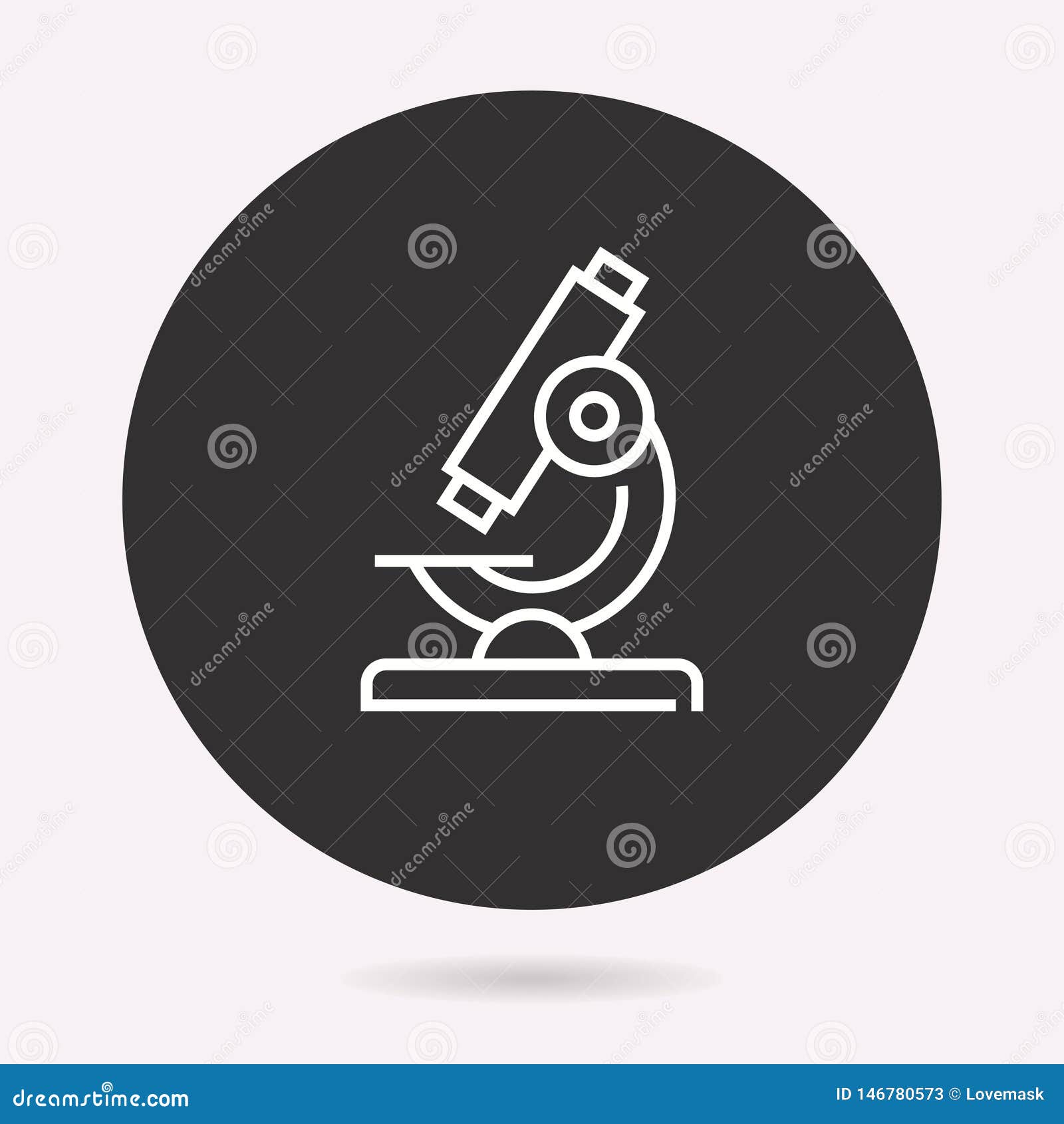 Microscope - Vector Icon. Illustration Isolated. Simple Pictogram ...
