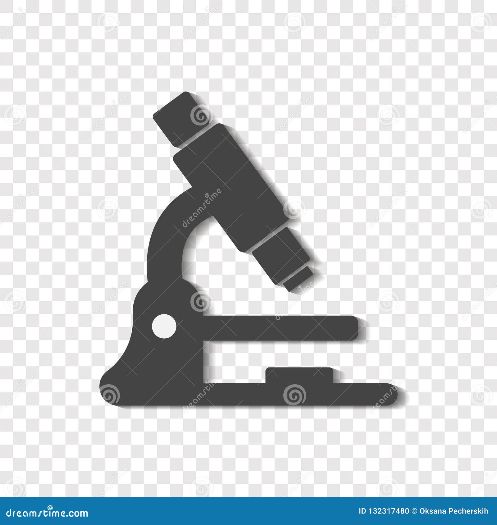 Microscope Vector Icon. Llaboratory Microscope on Transparent Ba Stock ...