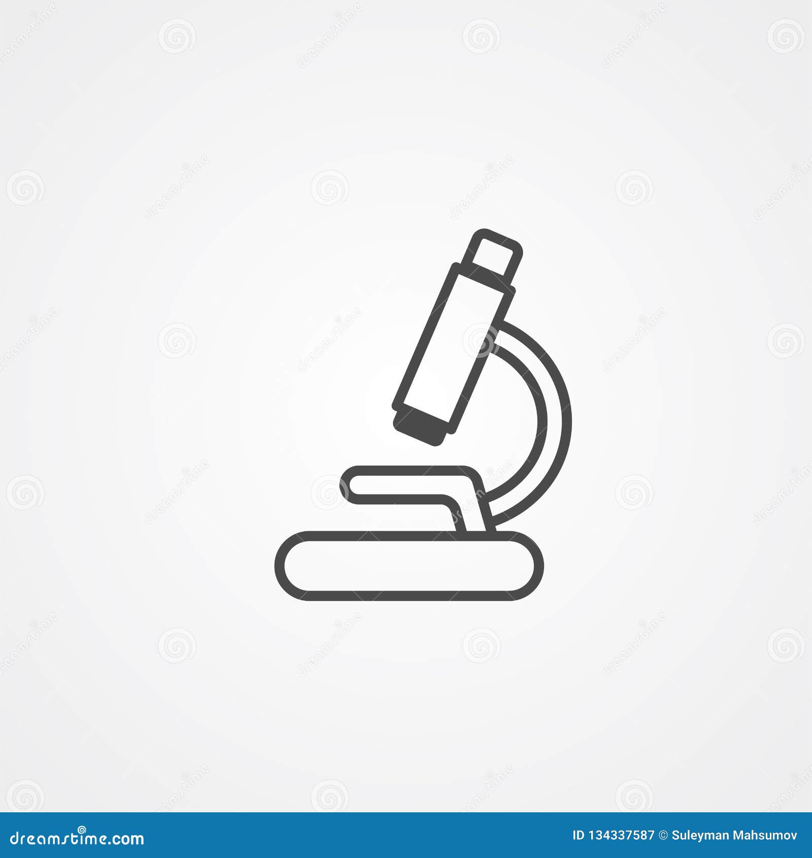 Microscope Vector Icon Sign Symbol Stock Vector - Illustration of ...
