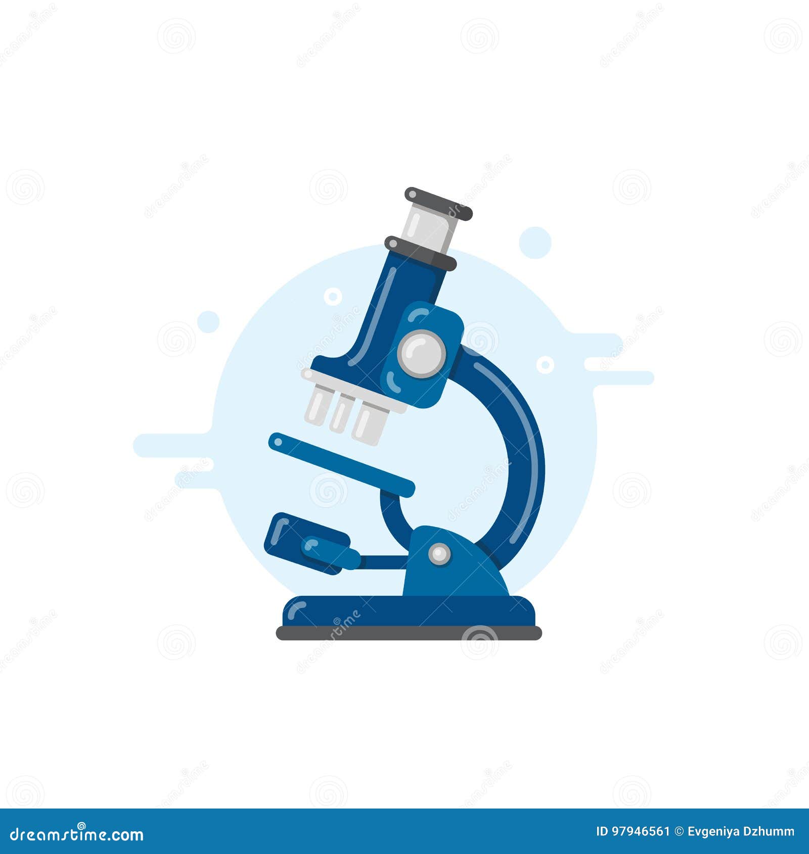 Microscope Vector Icon in White Background. Stock Vector - Illustration ...