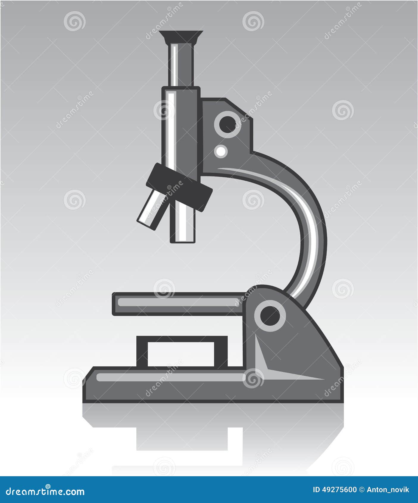 Microscope vector stock vector. Illustration of illustrations - 49275600