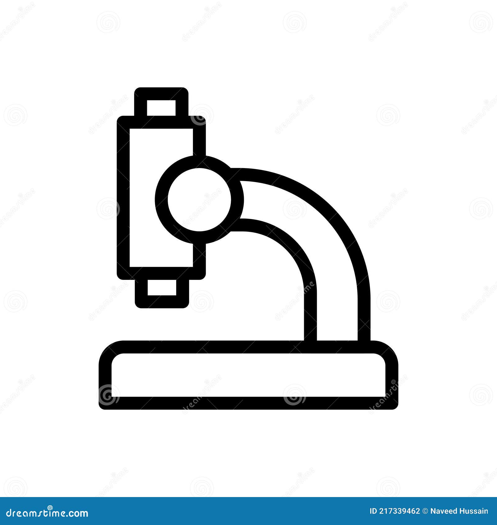 Microscope stock vector. Illustration of enlarge, instrument - 217339462