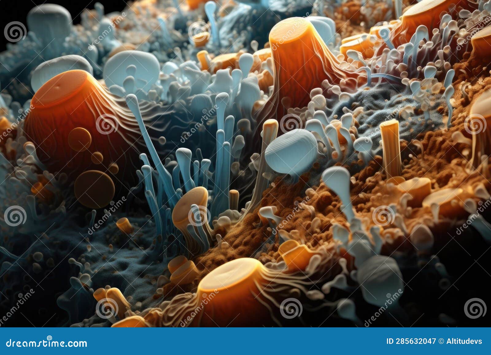 Microscope View of Bacteria Used in Fuel Cell Production Stock Image ...
