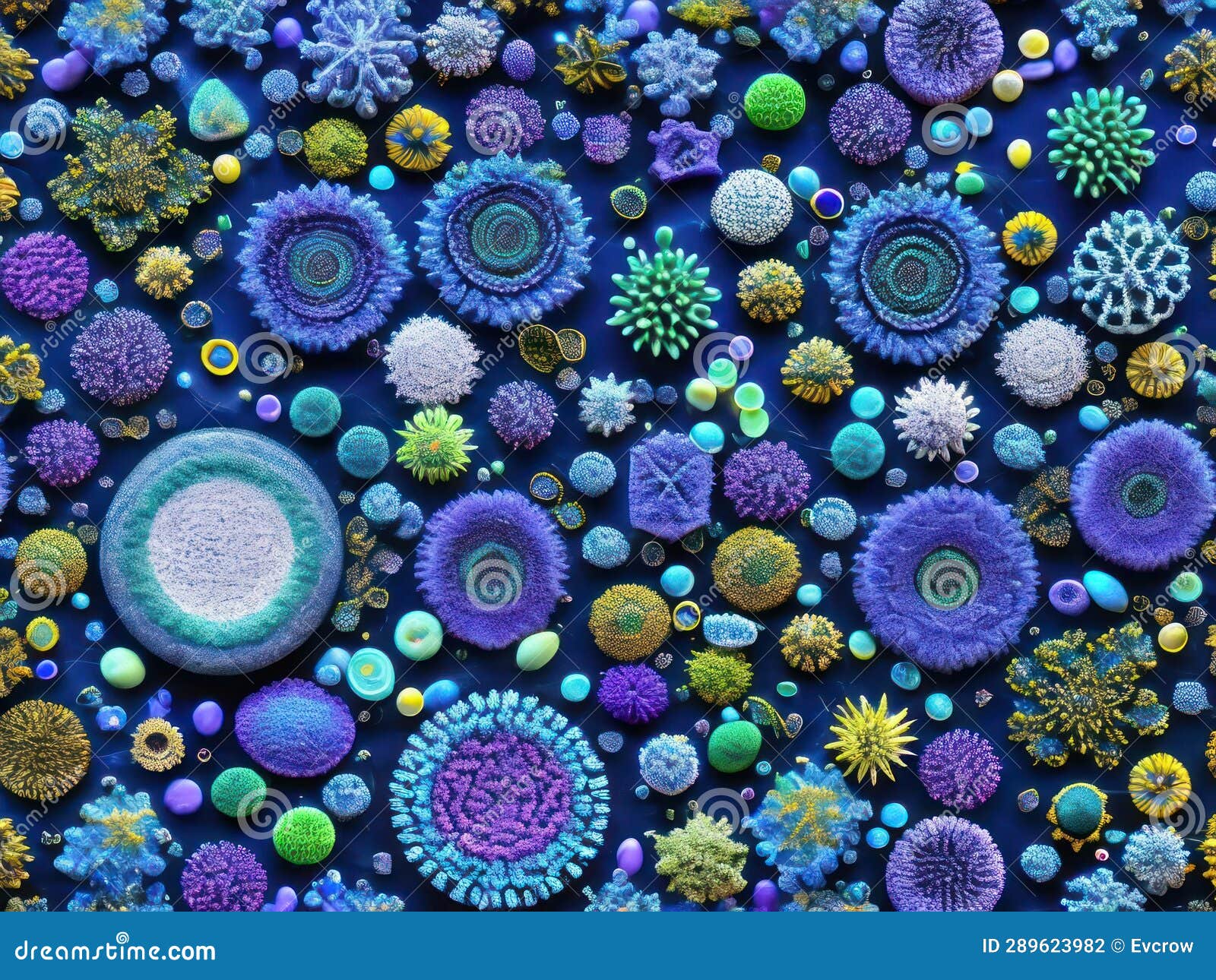 Microscope View of Different Microbes Stock Photo - Image of education ...