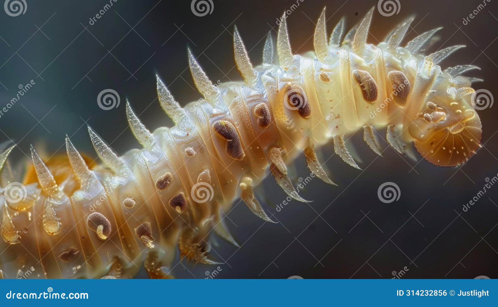 A Microscope View of a Long Segmented Wormlike Egg. the Segments are ...