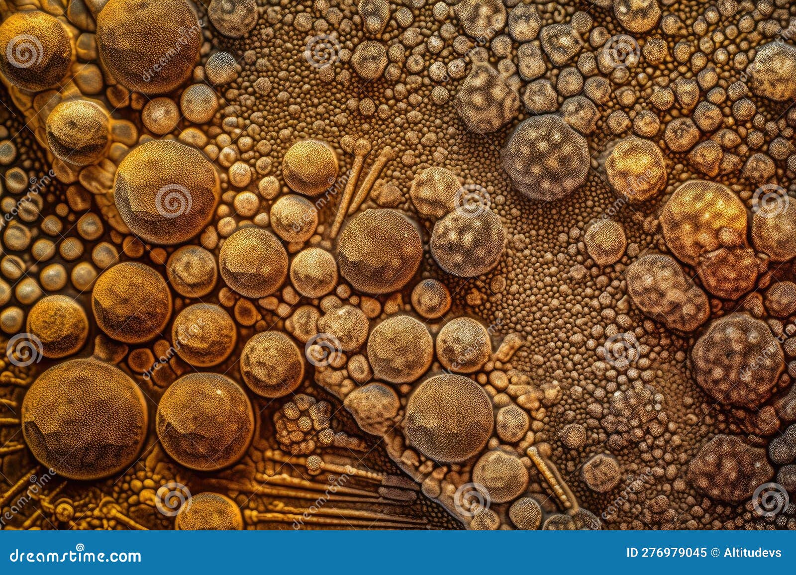 A Microscope View of Pollen Grains with Their Intricate Patterns in ...