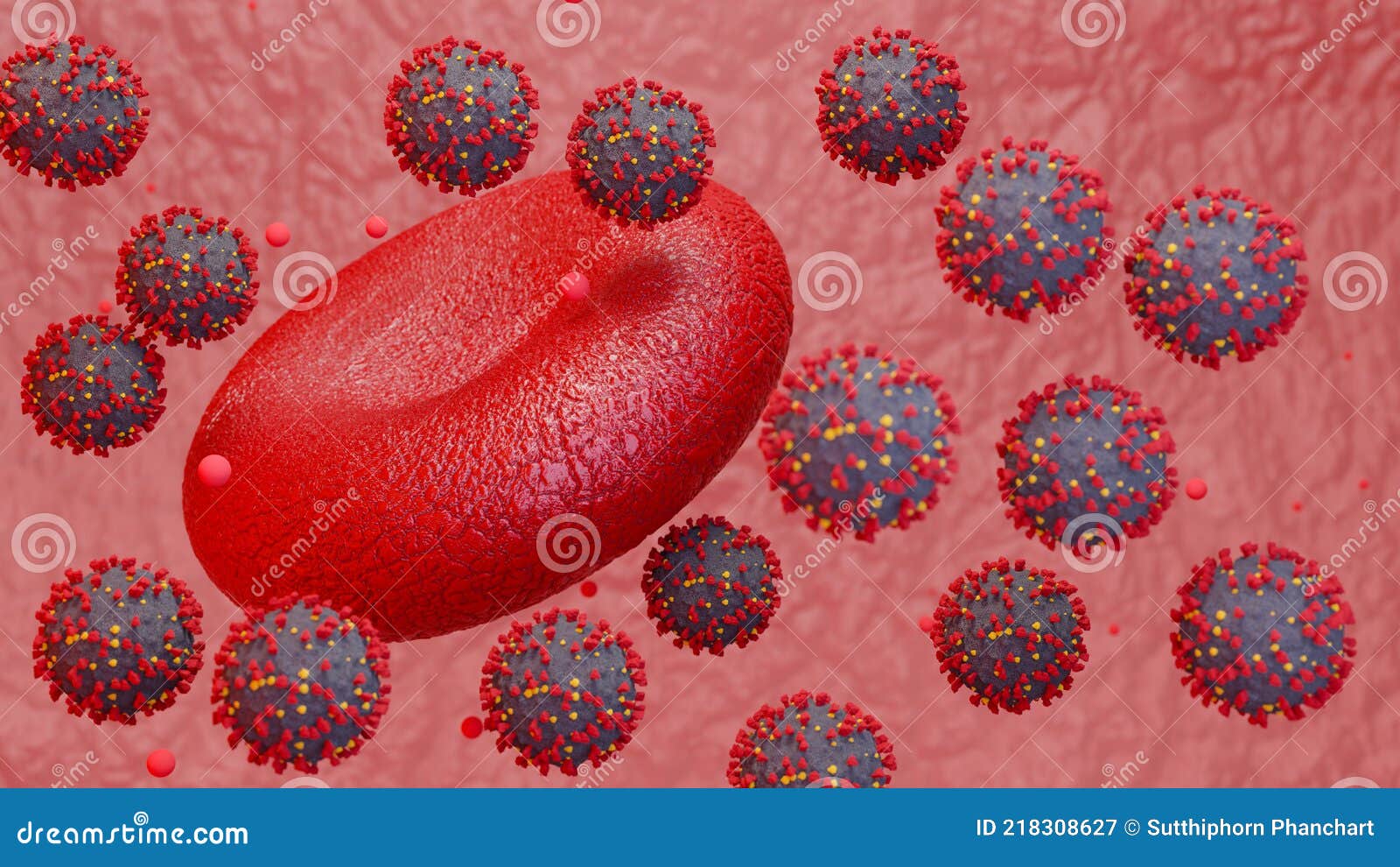 Virus Attacking Cell