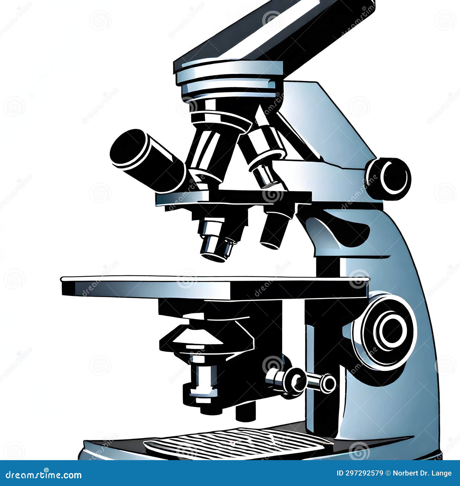 Microscopes, AI-generatet stock image. Image of medicine - 297292579