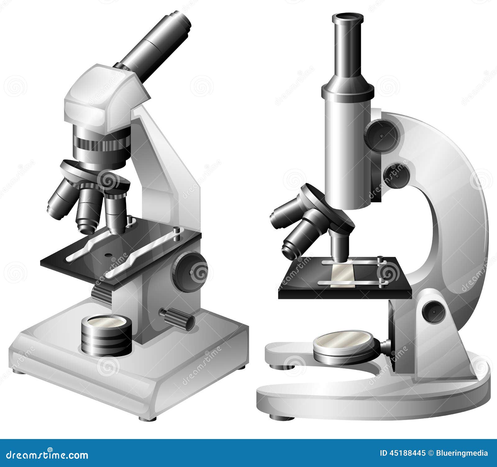Microscopes stock vector. Illustration of background - 45188445